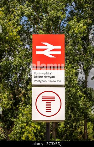 New Transport for Wales train station with bilingual Welsh/English ...