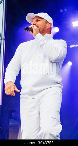 Edmonton, Canada. 27th July, 2025. Pop artist Tee-ah Gee, well known as ...