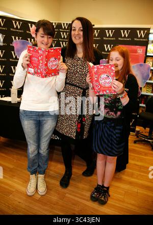 Cathy Cassidy promotes her new book "Cherry Crush" at Waterstones ...