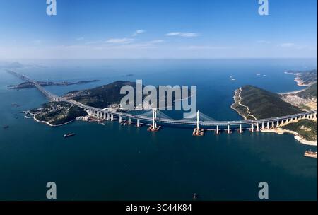 Fuzhou, China. 26th May, 2021. World's longest cross-sea bridge Pingtan ...