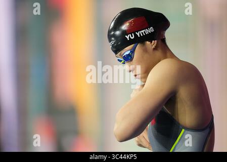 Singapore. 28th July, 2025. Yu Yiting of China is seen before the women ...