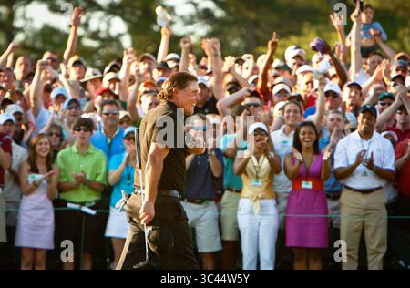 Phil Mickelson wins the Masters Golf Championship at the Augusta ...