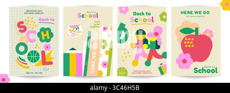 Cute shapes for kids poster. Learning basic geometric shapes with ...