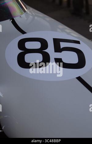 Vintage motor car numbers Stock Photo - Alamy