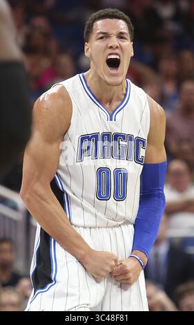 Orlando Magic forward Aaron Gordon (00) in the first half of an NBA ...