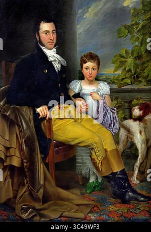 Joseph-Denis Odevaere - Portrait of a Prominent Gentleman with his ...