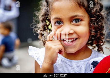 ROTTERDAM - A toddler girl in the gardenANP / Hollandse Hoogte / ROBIN ...