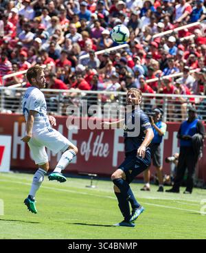 Manchester United defender Luke Shaw (23) in action during the ...