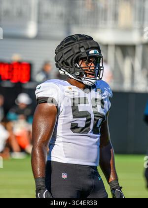 Jacksonville Jaguars linebacker Yasir Abdullah arrives prior to an NFL ...