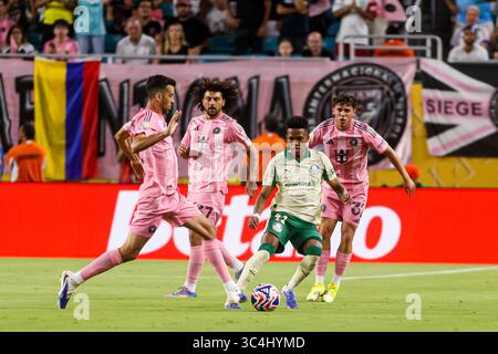 Inter Miami CF defender Maximiliano Falcon (37) kicks the ball during ...