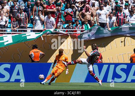 South Africa goalkeeper Ronwen Williams kicks the ball during the World ...