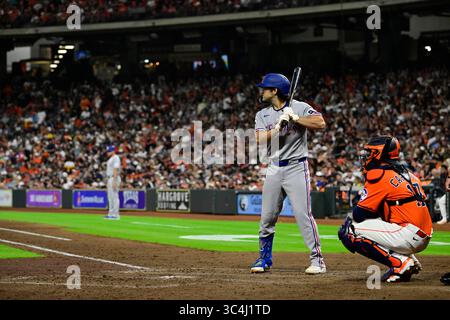 Texas Rangers' Josh Smith stands on second during a baseball game ...