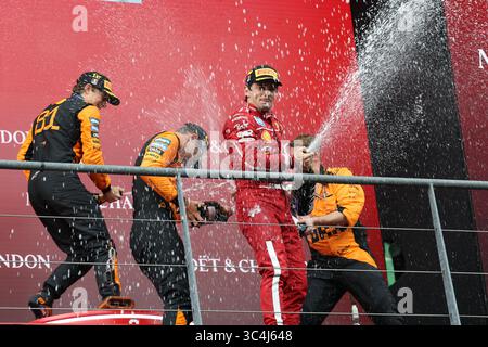 Podium of the 2025 Formula One Belgian Grand Prix, 13th round of the 2025 Formula 1 World ...