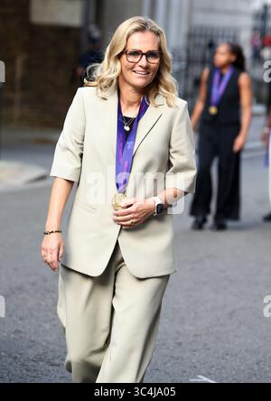 England Women manager Sarina Wiegman during a training session at Old ...