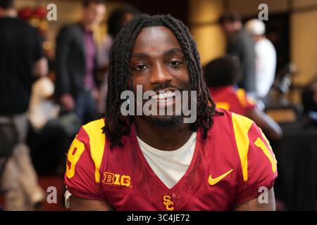 Southern California Trojans safety Bishop Fitzgerald (19) during media ...