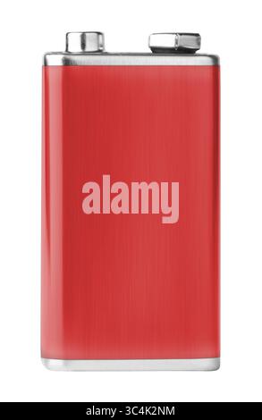 Generic 9v battery. Nine volt alkaline power cell isolated on white ...