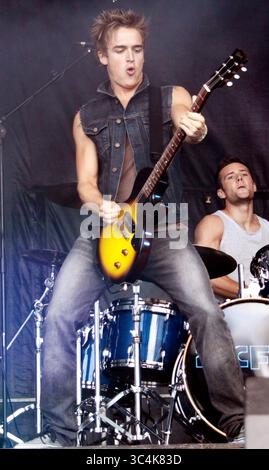 Tom Fletcher of McFly at the Viking FM Freedom Festival at the Marina ...