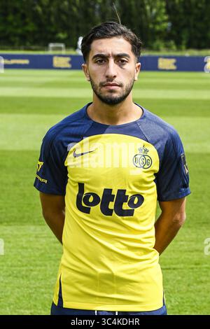Union's Anouar Ait El Hadj celebrates after scoring during a soccer ...