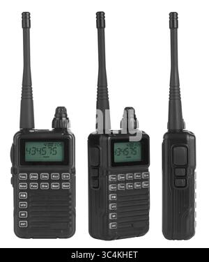 portable radio sets isolated on white background. portable radio sets ...