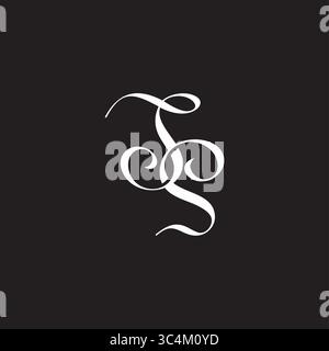 letter ss overlapping line logo vector Stock Vector Image & Art - Alamy
