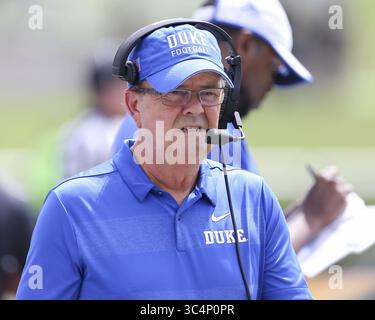 Duke Blue Devils head coach Mike Krzyzewski during the NCAA College ...
