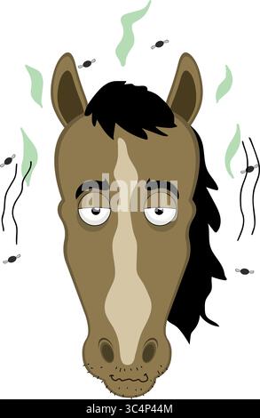 stink smell fart cartoon vector illustration Stock Vector Image & Art ...