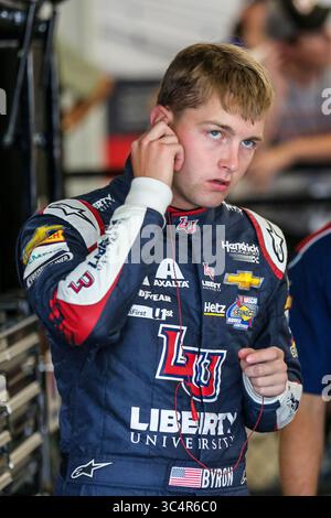 Driver William Byron waits for the start of a NASCAR Cup Series auto ...