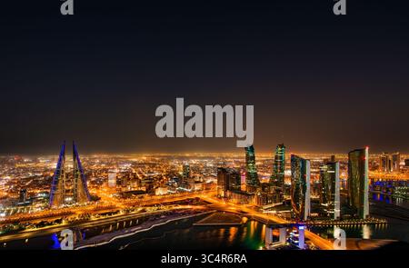 Aerial view of Bahrain Stock Photo - Alamy