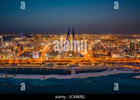 Aerial view of Bahrain Stock Photo - Alamy