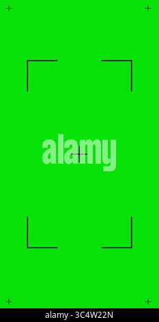 Chromakey green screen vertical phone frame vfx. Greenscreen cellphone video film screen ...