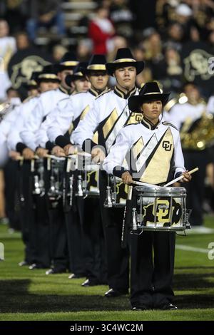The UNiversity of Colorado marching band performs before an NCAA ...