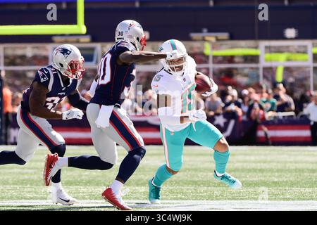 Miami Dolphins cornerback Jason McCourty (30) runs a play during an NFL ...