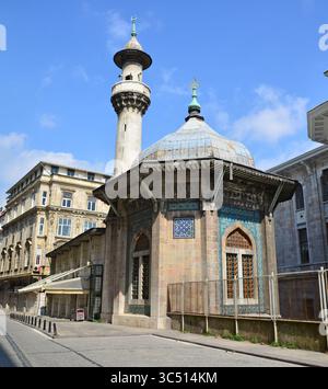 Located in Istanbul, Turkey, the Hobyar Mosque was built in 1889. It is ...