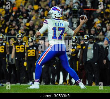 December 15th, 2019: Josh Allen #17 during the Pittsburgh Steelers vs ...