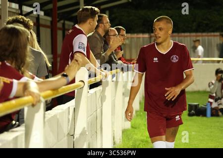 Archie Tamplin, of Chelmsford City, seen entering Melbourne Stadium ...