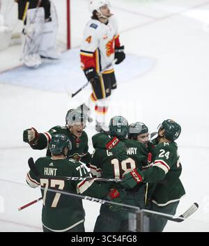 Minnesota Wild center Nico Sturm skates during the first period of an ...