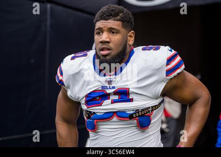 Buffalo Bills defensive tackle Ed Oliver arrives prior to an NFL ...