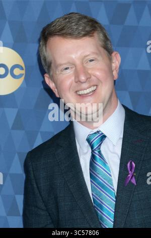 LOS ANGELES - JAN 8: Ken Jennings, James Holzhauer, and Brad Rutter at ...