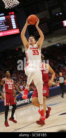 Dayton forward Ryan Mikesell (33) in action during an NCAA college ...