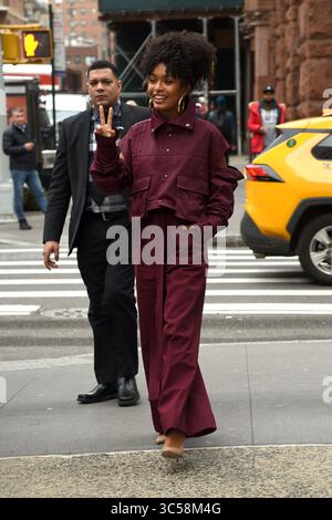 New York - NY - 20200114 Yara Shahidi wearing Beyonce's Ivy Park ...