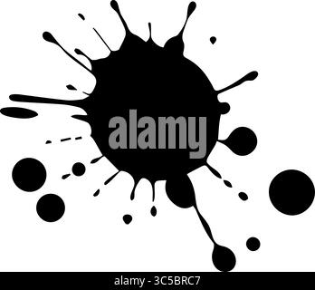 splash paint decorative icon Stock Vector Image & Art - Alamy