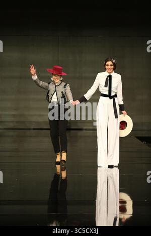 Models walk the runway during the 30 Years of Pin-Up fashion show ...