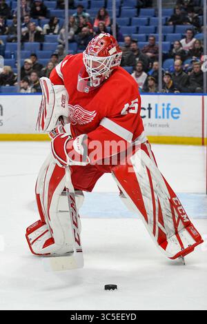 Detroit Red Wings goaltender Jonathan Bernier (45) plays against the ...