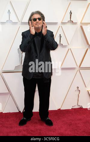 Al Pacino arrives at the Oscars on Sunday, Feb. 9, 2020, at the Dolby ...