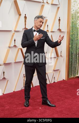 Taika Waititi arrives at the Oscars on Sunday, Feb. 9, 2020, at the ...