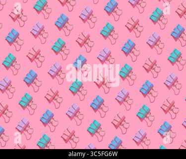 Paper Clips Pattern. Office Stationery Equipment Background Stock Photo ...