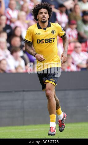 Ki-Jana Hoever (26 Wolves) on the ball during the Premier League ...