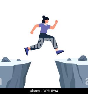 Jumping forward isolated cartoon vector illustration. Jumping forward ...