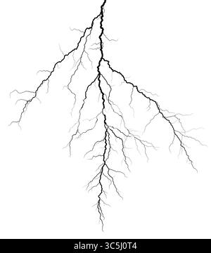 A lightning stroke in the night sky Stock Vector Image & Art - Alamy