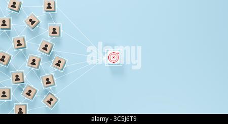 Concept of goals with connected icons Stock Photo - Alamy